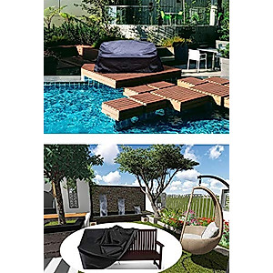 Patio Loveseat Bench Cover UCARE Waterproof 2/3/4 Seater Garden Sofa Bench Protector Lounge Deep Seat Covers for Outdoor Indoor Furniture (4 seat Bench Cover: 75x26x35in/ 190x66x89cm)