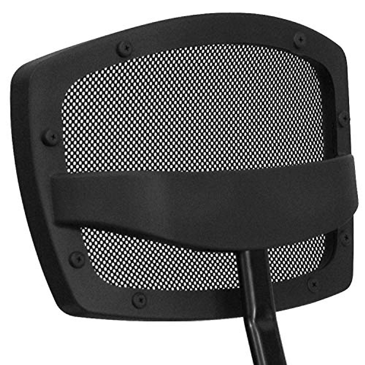 Flash Furniture Ergonomic Kneeling Office Chair with Back in Black Mesh and Fabric