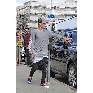 Snap Back Justin Bieber Trucker HAT Perse Alternative Black Grey Similar Look Flannel Gray