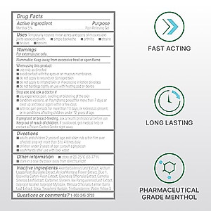 Biofreeze Professional Gel Pain Relief, Knee & Lower Back Pain Relief, Arthritis Pain Reliever, Sore Muscle Relief, Neck Pain Relief, Cooling Joint Pain Relief, Menthol Gel 4 Fl Oz