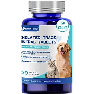 Pet Trace Mineral Supplement Tablets – Supports Nutritional Balance, Prevents Pica & Coprophagia, 150 Tablets