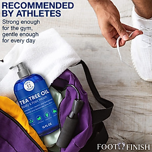 LOVE, LORI Tea Tree Body Wash Antifungal (12oz) - Antibacterial Body Wash for Eczema, Jock Itch, Acne & Athletes Foot Health - Foot Remedy Soap w/Natural Essential Oils