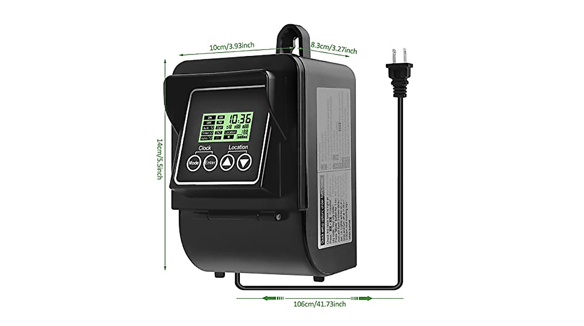 Solaroxy 120W Landscape Lighting Transformer - Auto On/Off