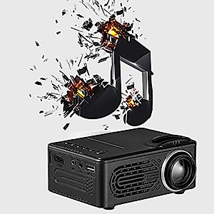 EXCEART Portable Mini Projectors LED Micro Projector 1080P LCD Video for Children Present Video TV Movie Party Game HDMI USB AV Interfaces and Remote Control