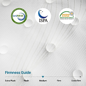 TeQsli Full Mattress, 10 Inch Gel Memory Foam Hybrid Mattress Full Size Pocket Springs Mattress with Motion Isolation & Pain Relief, Medium Firm Support, CertiPUR-US