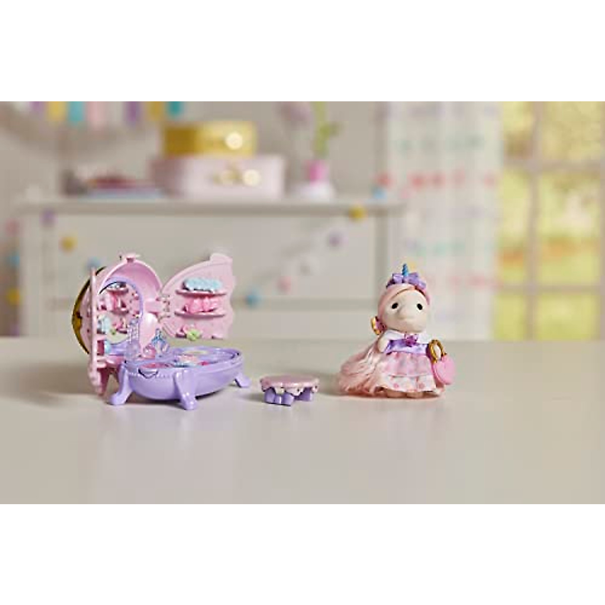 Calico Critters Pony's Vanity Dresser Set, Dollhouse Playset with Figure and Accessories