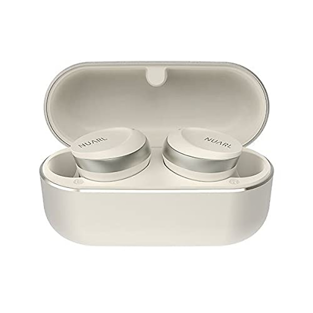 NUARL N6 Mini 2SE Complete Wireless Earphone aptX Compatible IPX7 Waterproof Continuous 8h Playback Bluetooth5.2 (WS(White Silver))