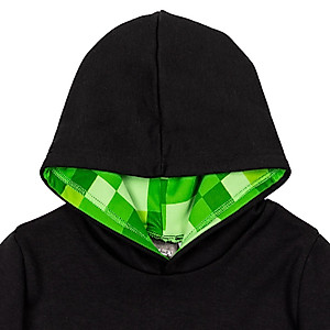 Minecraft Creeper Little Boys Fleece Hoodie & Pants Black/Gray 6