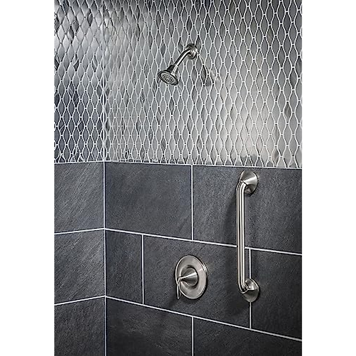 Moen Eva Brushed Nickel One-Handle Posi-Temp Shower Trim Kit, Valve Required, T2132BN