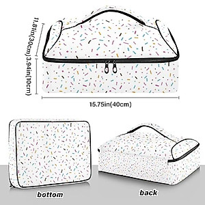 Kcldeci Insulated Thermal Food Carrier Insulated Casserole Carrier for Hot or Cold Food,Dessert Sweet Insulated Tote Bag for Potluck Cookouts Parties Picnic,Lasagna Lugger