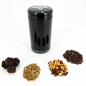 Erozul 500 ml (1 oz) Screw Top Airtight Wide Mouth Ultraviolet Glass Jar with High UV Protection