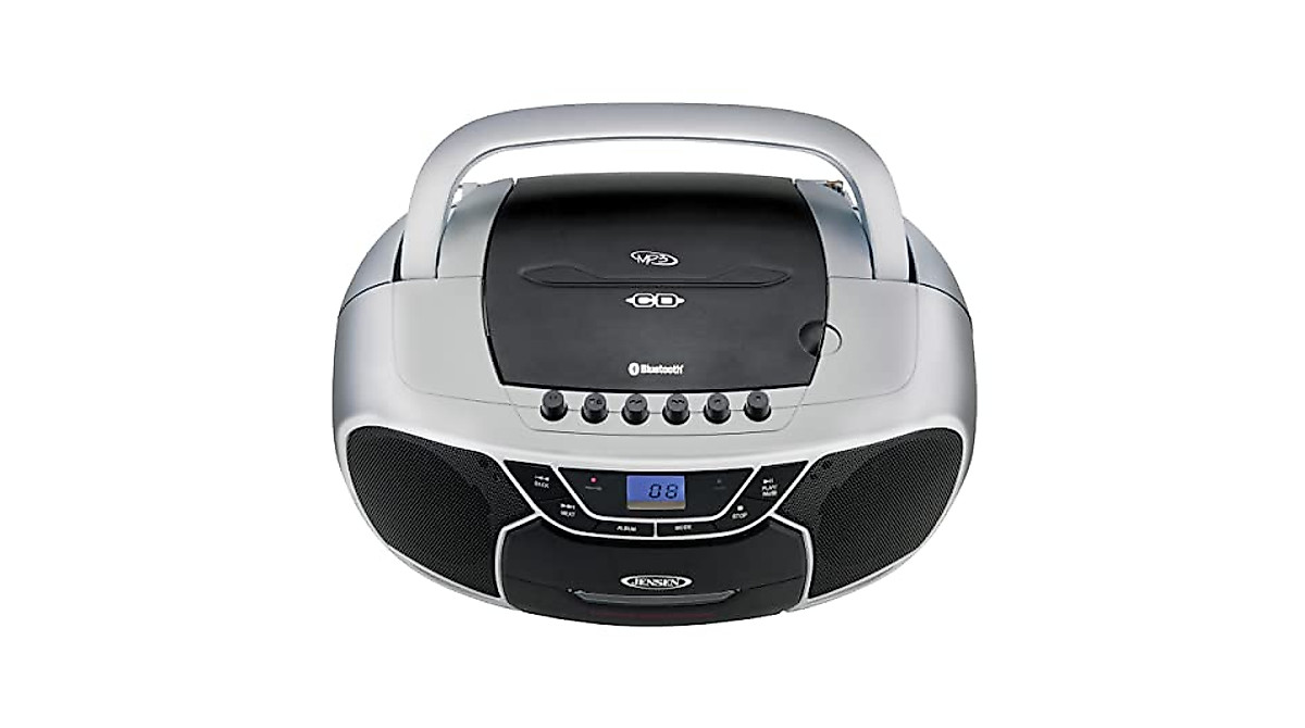 Jensen CD-590 Boombox: Bluetooth, CD, Cassette, AM/FM Radio