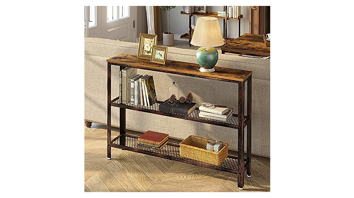 Rolanstar Rustic Narrow Console Table | Entryway & Sofa Table