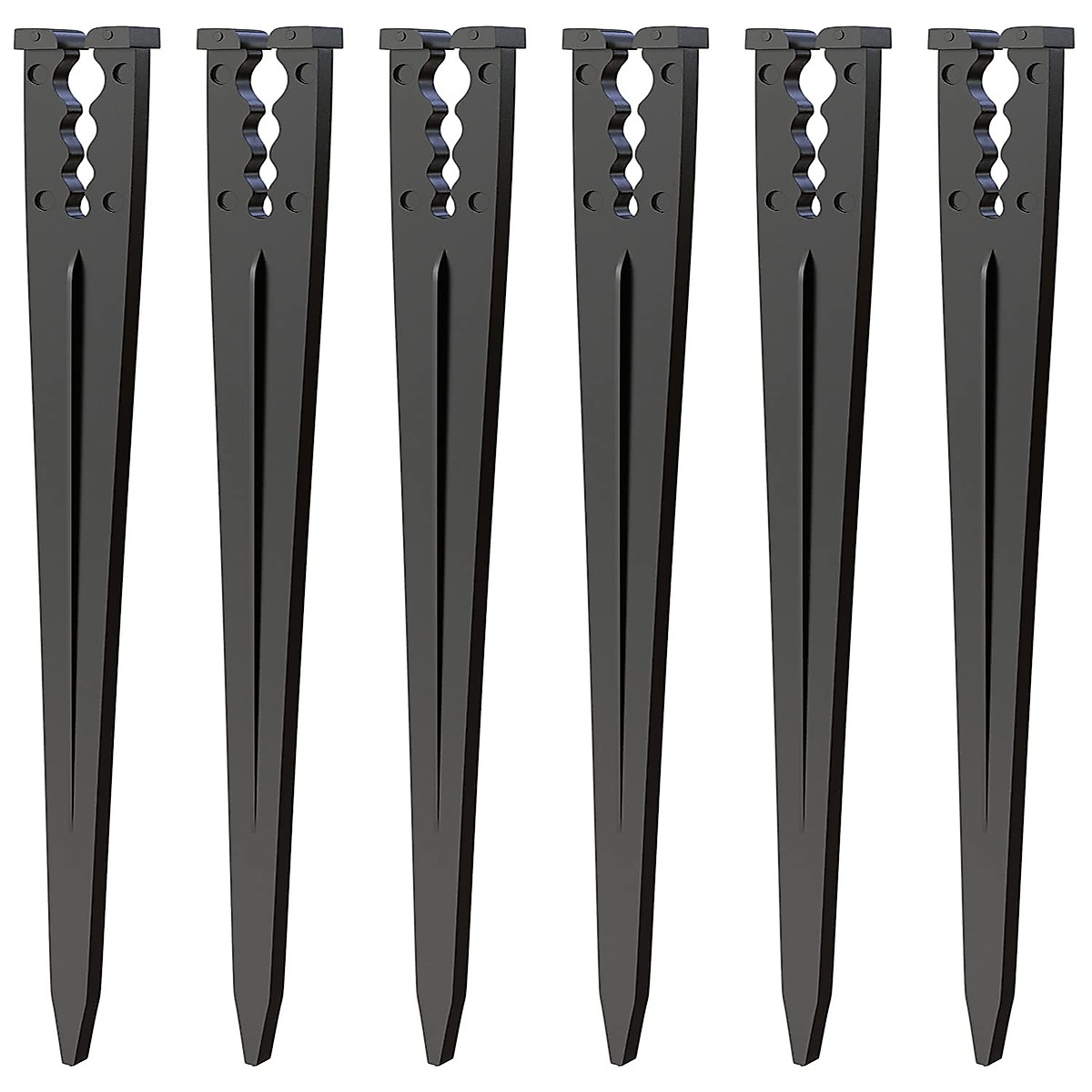 Axe Sickle 50 Pcs Drip Irrigation Stakes for 1/8" 1/4" Inch Tubing Hose Irrigation Support Stakes for Gardening Patio Lawn