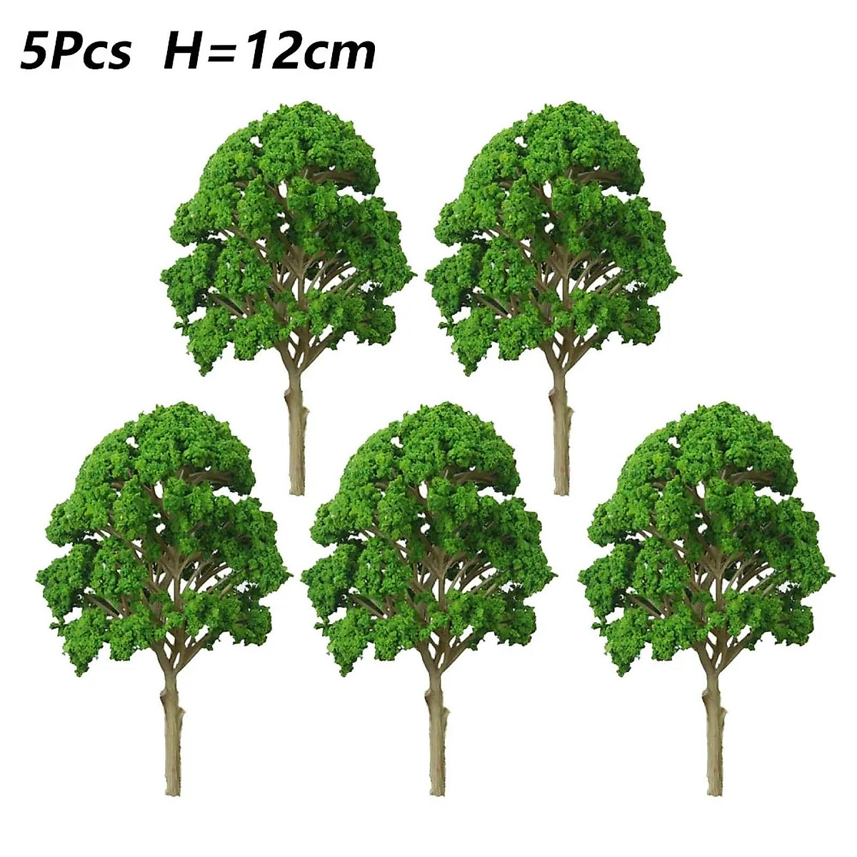 MANGOUSONG Miniature Trees,5pc HO Scale Model Trees Train Railroad Micro Landscape Park Scenery Scale Tree Layout Diorama Scenery Scene Making