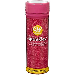 Wilton Sparkling Sugar Decorating Sprinkles, 5.25 oz., Pink