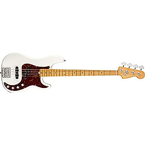 Fender American Ultra Precision Bass, Arctic Pearl, Maple Fingerboard