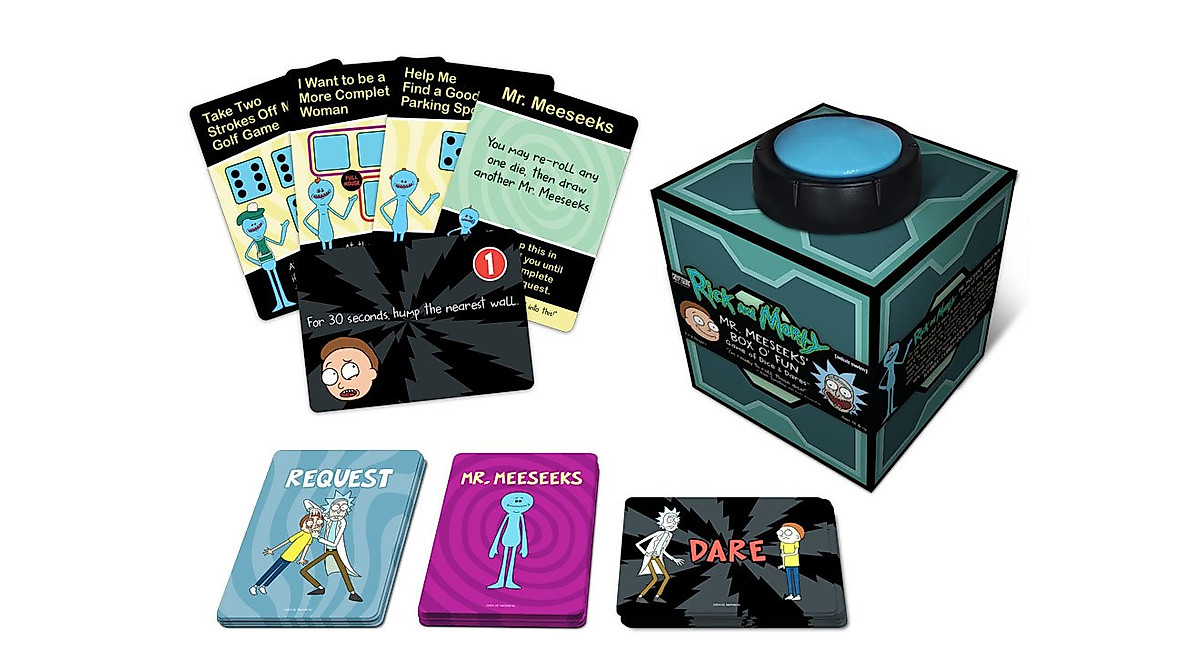 Rick & Morty Mr. Meeseeks' Box O' Fun Dice Party Game