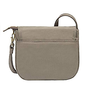 Travelon Anti-Theft Courier Saddle Crossbody, Stone, One Size