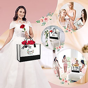 Gifts for Grandma, Grandma Gifts, Monogram Tote Bag for Women, Grandma Birthday Gifts, 60th Birthday Gifts for Women, Personalized Gifts Grandma Bag with Makeup Bag & Inner Pocket, Gift Box and Card