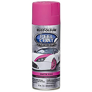 Rust-Oleum Peel Coat Custom Shop Peelable Coating, Matte Pink, 11 oz.