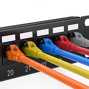 DEFACE Rj45 Coupler Cat6 Keystone Jack Inline Coupler Female to Female Insert Coupler 25 Pack Black