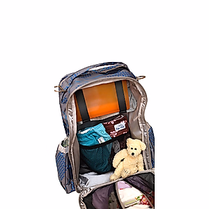 JuJuBe Be Right Back Unisex Travel Backpack, Diaper Bag with Memory Foam Changing Pad, Be Fashionably Organized Anywhere