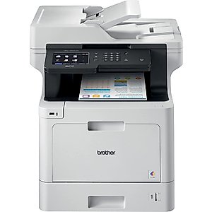 Brother MFC-L8900CDW Wireless All-in-One Color Laser Printer for Office - 4-in-1 Print Copy Scan Fax - 5" Touchscreen LCD Display, 33 ppm, 70-Sheet ADF, 2400 x 600 dpi, Duplex Printing