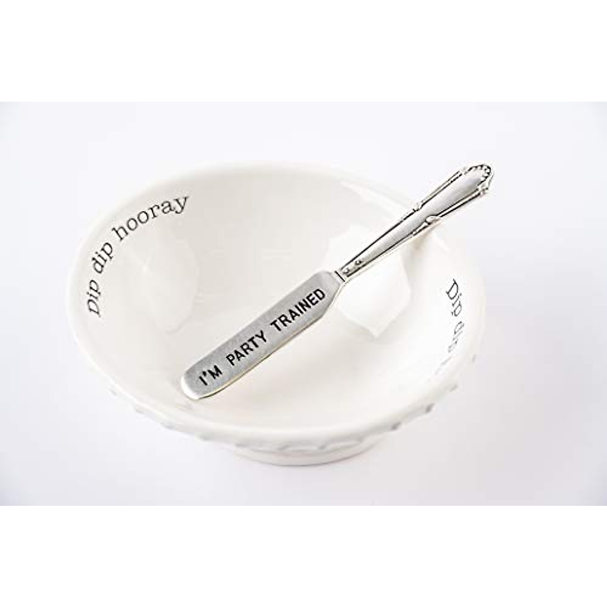 Mud Pie Dip Bowl Set, Hooray, 2" x 6"