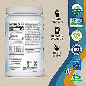 Tasty Organic Lightly Sweet Meal Replacement Shake Vegan - Garden of Life 20g Complete Plant Based Protein, Greens, Digestive Enzymes, Pro & Prebiotics for Easy Digestion, Non-GMO Gluten-Free, 2.4 LB