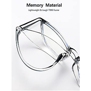 Feaglo Safety Glasses, Anti Fog Safety Goggles for Women Men, Blue Light Blocking with Clear Lens, 4Pack Stylish Eye Protection Glasses with side Shield