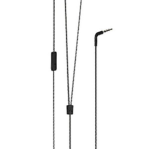 KICKER 43EB93B Microfit Premium Earbuds | in-Ear Noise-Isolating Earphones | Silicon Ear Tips 4 Sizes | in-Line Mic and Multi-Function Button | Legendary Audio Quality