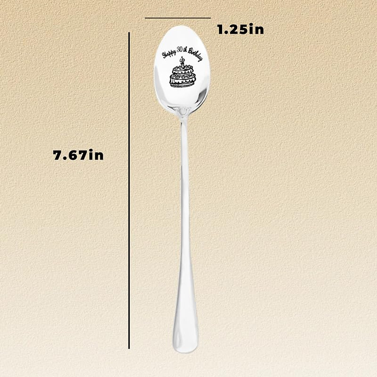 30th Birthday Gifts for Her Him Men Women 30th Birthday Gift for Best Friend Son Daughter 30th Birthday Spoon Present for Sister Brother 30 Year Old Birthday Gifts for Wife Husband Neice Nephew