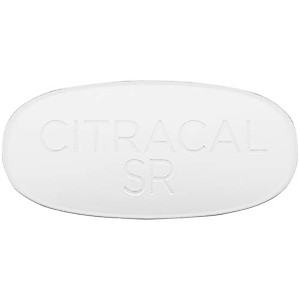 CITRACAL Slow Release 1200, 1200 mg Calcium Citrate and Calcium Carbonate Blend with 1000 IU Vitamin D3, Bone Health Supplement for Adults, Once Daily Caplets, 185 Count