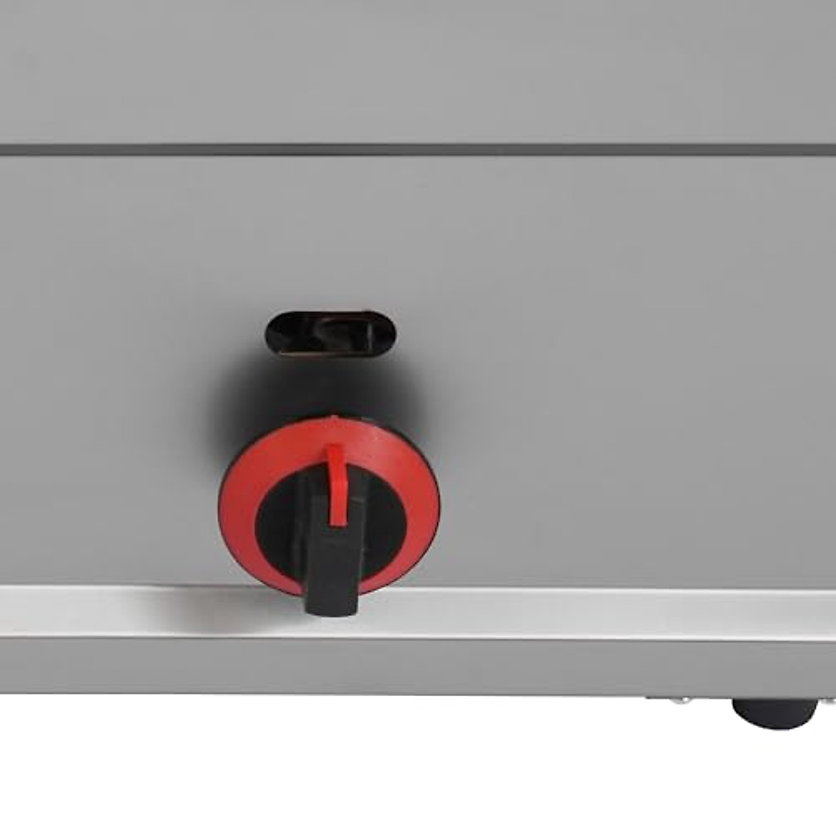 CRYBY Gas Griddle, 6L/1.59Gal Stainless Steel Griddle & Deep Fryer Combo Gas Deep Fryer Gas Grill Griddle with Oil Draining Basket, Lid & 3 Spice Boxes, Commercial Griddle with Fryer for RV, Camping