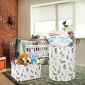 NTAOHAMPER Rectangular Baby Storage Basket,Collapsible Kids Toys Bin,Books Shelf Basket,Gift Basket.Pet Basket(Animal)