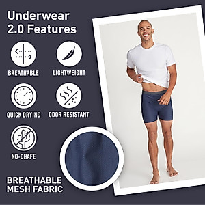 ExOfficio Men's Give-N-Go 2.0 Boxer Brief, Navy, Small