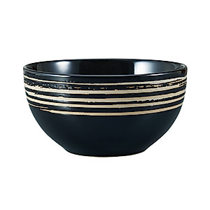 Pfaltzgraff Bryson 16 Piece Dinnerware Set, Service for 4, Black