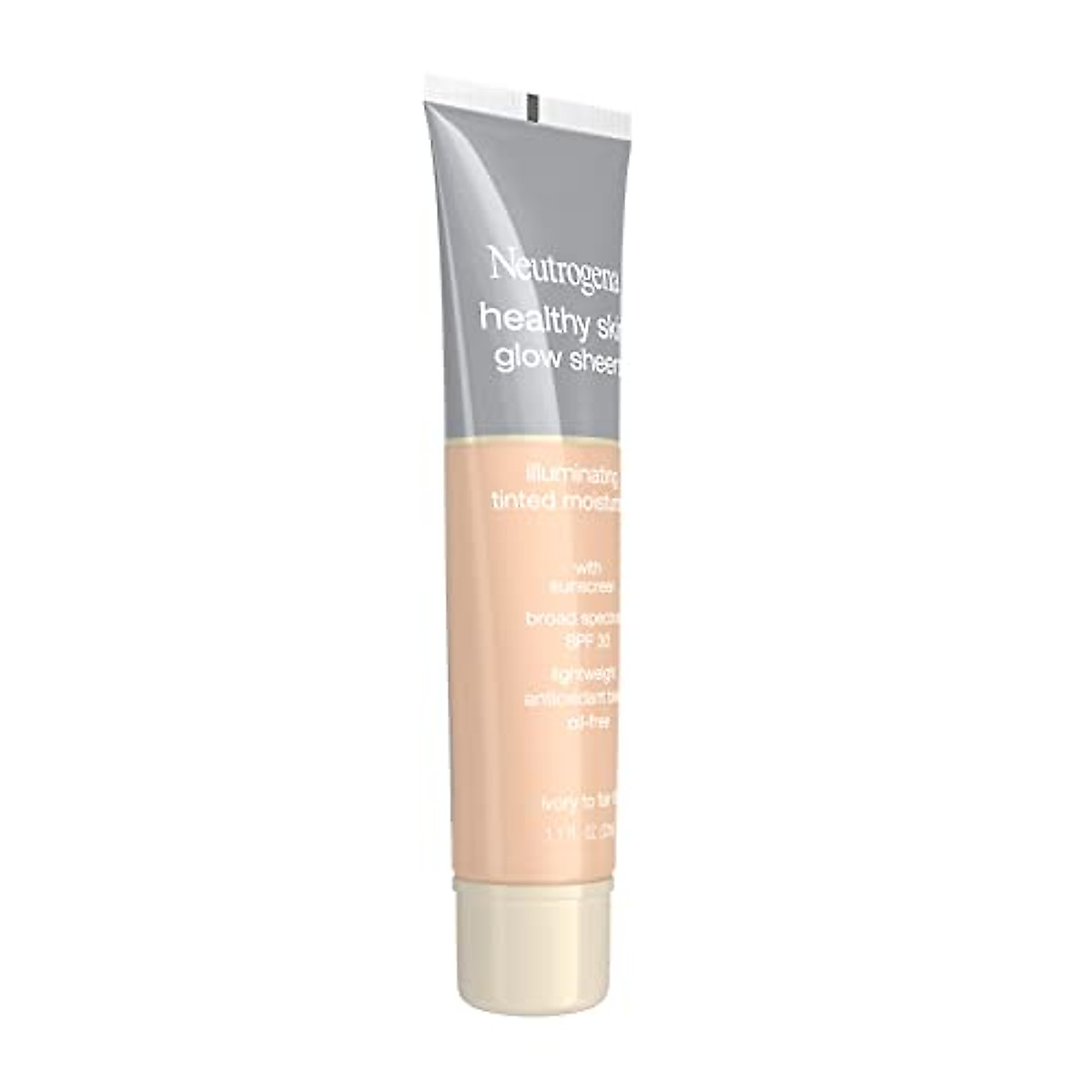 Neutrogena Healthy Skin Glow Sheers Broad Spectrum Spf 30, Ivory To Fair 10, 1.1 Oz.