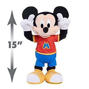 Disney Junior Mickey Mouse Head to Toes Plush with Motion, Sounds, Phrases, Officially Licensed Kids Toys for Ages 3 Up by Just Play