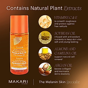 Makari Extreme Active Intense Botanical Body Oil (125 ml) | Softens, Conditions, Hydrates, and Rejuvenates Skin | Helps Fade Marks, Blemishes, and Spots | Recommended for All Skin Types