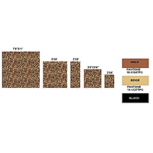 Furnish my Place Leopard Print Area Rug - 7 ft. 8 in. x 11 ft., Beige, Rectangular Accent Rug with Contemporary Design