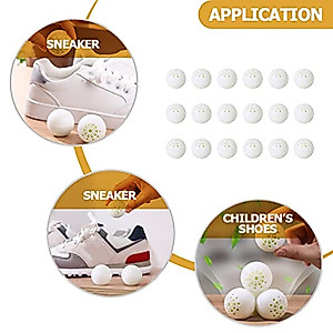 INOOMP Neutralizing Odor Balls 18pcs Sneaker Deodorizer Balls Foot Odor Eliminator Gym Bags Lockers Air Purifying Bags Car Air Fresheners for Shoes Wardrobe Closet Sneaker Smell Balls