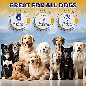 New Vita-Min Split Elk Antlers for Dogs Large with Vitamins & Minerals for Overall Health – Natural Dog Dental Treats for Oral Care (Large)