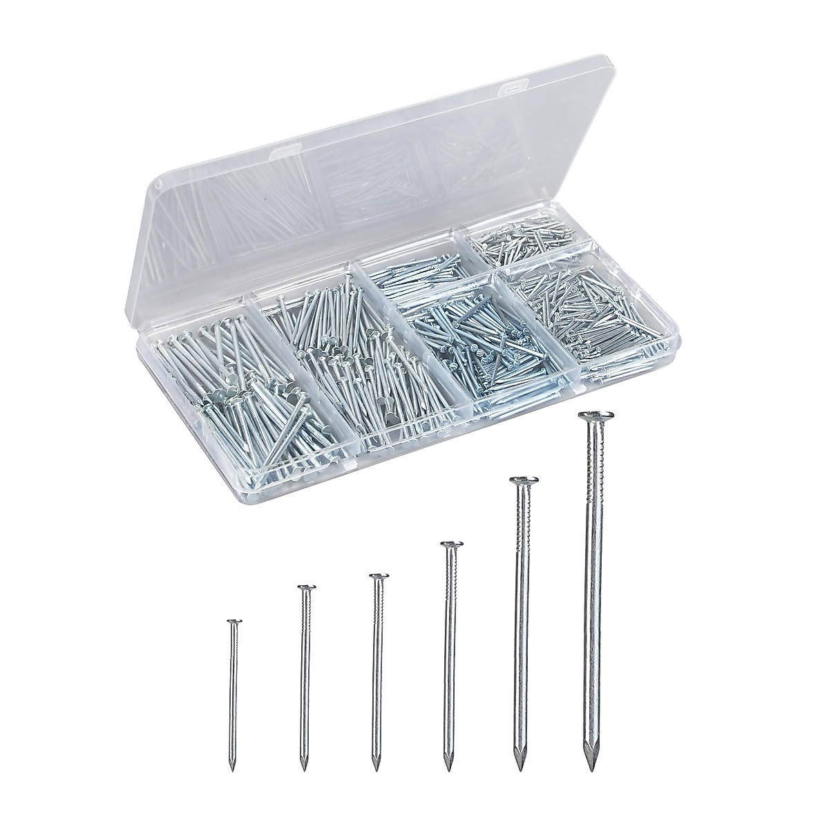 Eujqo Nails for Hanging Pictures Small Nails Picture Hanging Nails 700Pcs Finishing Nails Hardware Nails for Wall Wood Nails