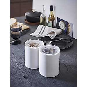 YAMAZAKI Home Tower Ceramic Food Storage Contrainers/Canisters With Airtight Lid - Large - 2.1 Cups, 500 Milliliters