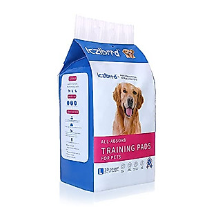 LCZLBRRD Large 23.5x35 Inches Training Pads,30 Counts-Disposable Polymer Super Absorbent Puppy Pads,Leakproof Pee Pads for Dogs,Puppies,Cats,Rabbits.