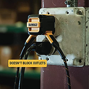 DEWALT 2-Port USB Wall Charger — NeverBlock Worksite Charger — Dual 5V 2.1A Power AC Adapter — Fast Charging Block Cube for iPhone 14 and Android