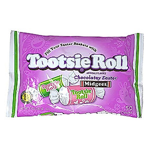 Tootsie Roll Chocolatey Midgees Easter Candy, 50 Count, 12 oz Bag