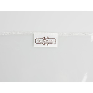 Yourtablecloth Heavy Duty Clear Vinyl Round Fitted Tablecloth (Table Cover) Elasticized Tablecloth Great for protecting your fine tables and table linen 48”